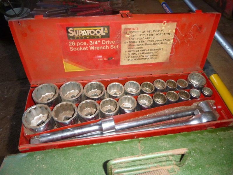 Lot 128 - Supatool 3/4' drive socket wrench set | AuctionsPlus
