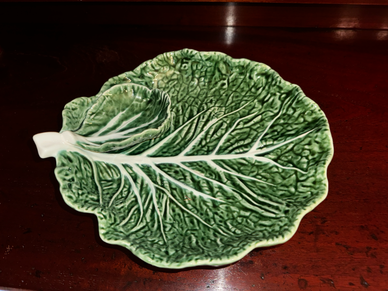 Lot 22 - Green Ware Large Bowl with Fixed Sauce Bowl | AuctionsPlus