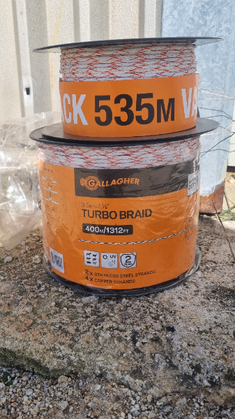 Lot 41 - 535m of Gallagher 3.5mm Turbo Braid Electric Fencing ...