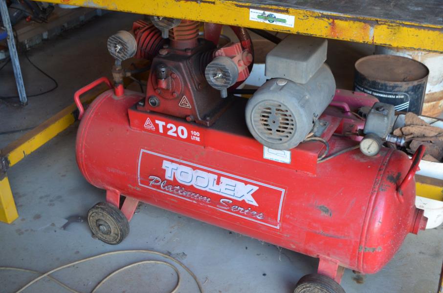 Lot 91 - Toolex T20 Platinum Series Air Compressor | AuctionsPlus