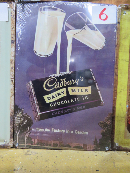 Lot 6 - Cadbury Sign 20cm x 30cm | AuctionsPlus