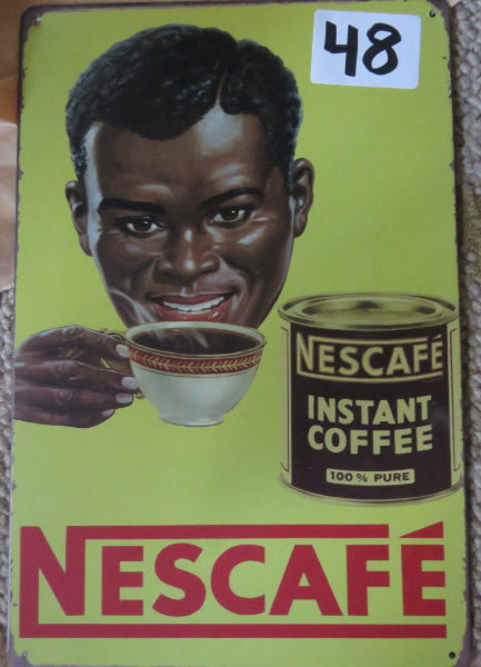 Lot 48 - Nescafe Sign 20cm x 30cm | AuctionsPlus