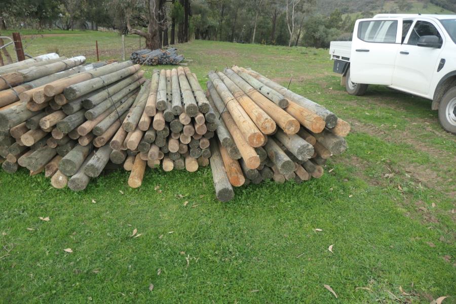 Lot 138 - 3 x Bundles Treated Pine Fence Posts | AuctionsPlus