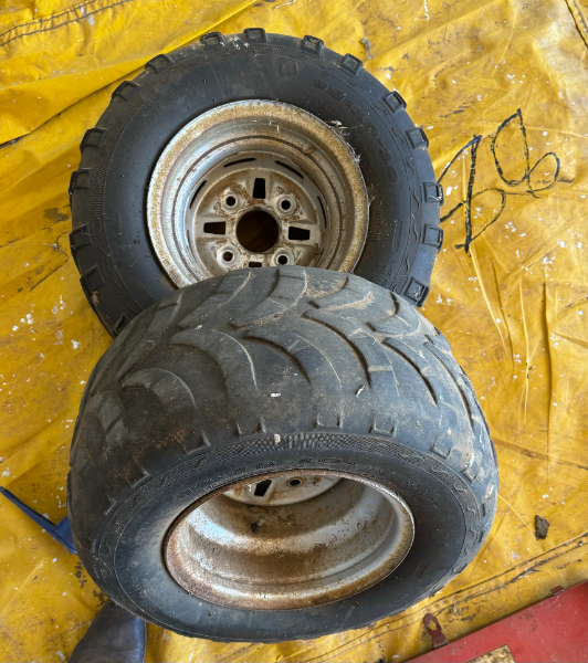 Lot 88 - Back wheels from atomic motor bike | AuctionsPlus