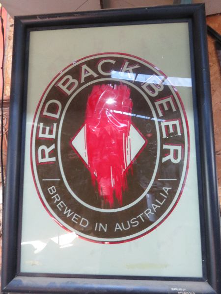 LOT 7 - REDBACK LIGHT SIGN LIGHTS UP | AuctionsPlus