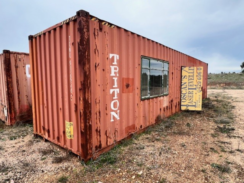 Lot 280 - 12m Shipping Container | AuctionsPlus