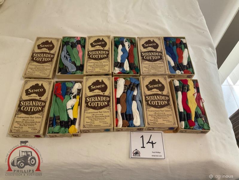 Lot 14 - SEMCO Stranded cotton, Boxed | AuctionsPlus