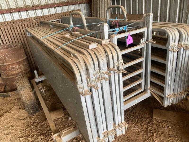 Lot 8 - Portable Sheep yards with race & panels on trailer | AuctionsPlus