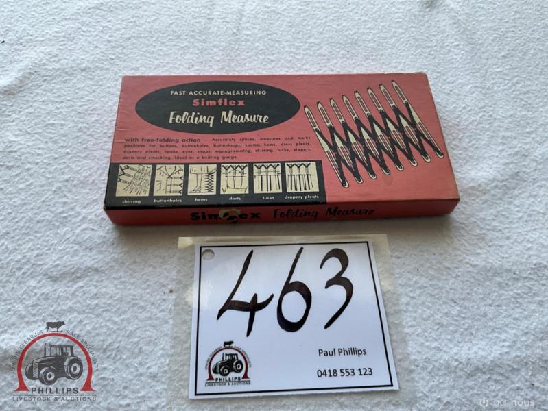 Lot 463 - Vintage Simflex Folding Measure | AuctionsPlus