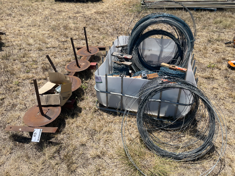 Lot 133 - Assorted High Tensile Barb Wire & other barb wire, Plain Wire ...