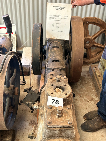 Lot 78 - Ingersoll Rand (US) air compressor | AuctionsPlus