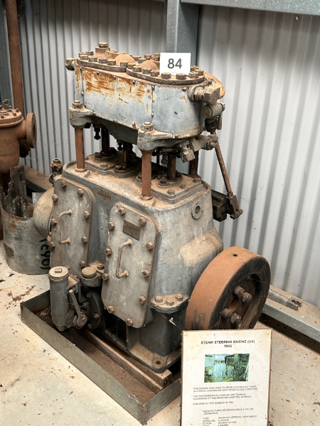 Lot 84 - Steam steering engine for RAN River Class Corvette | AuctionsPlus