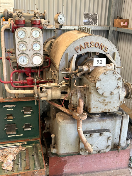 Lot 92 - Parsons steam turbine | AuctionsPlus