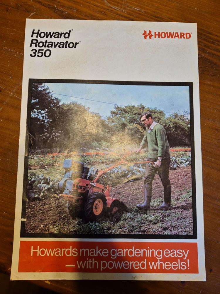 Lot 64 - Howard 350 Rotavator Brochure | AuctionsPlus