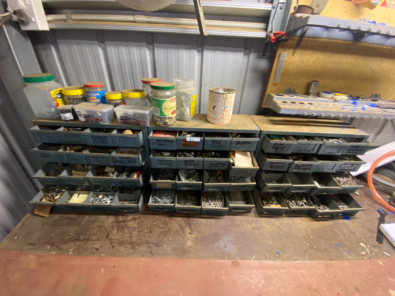 Lot 21 - 3x screw boxes, full of bits | AuctionsPlus