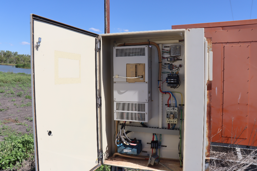 Lot 180 - Electrical switchboard on concrete slab | AuctionsPlus