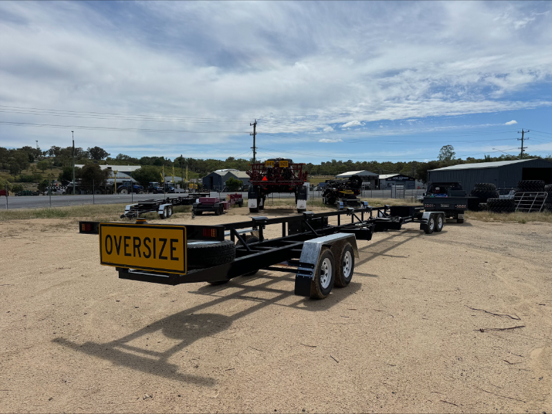 Lot 11 - Stumpjump 4 axle comb trailer to suit MacDon Flex Front ...