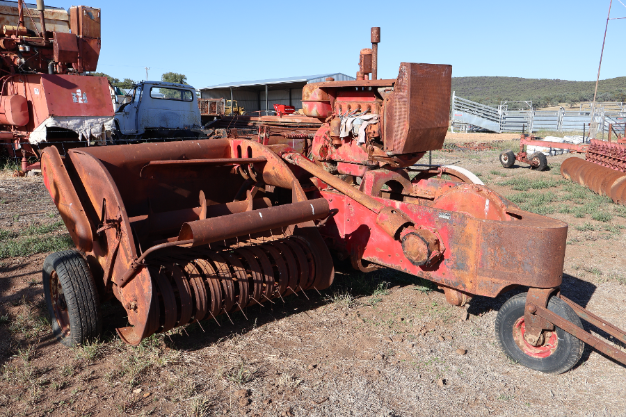 Lot 46 - Model 55 Antique Square Baler | AuctionsPlus