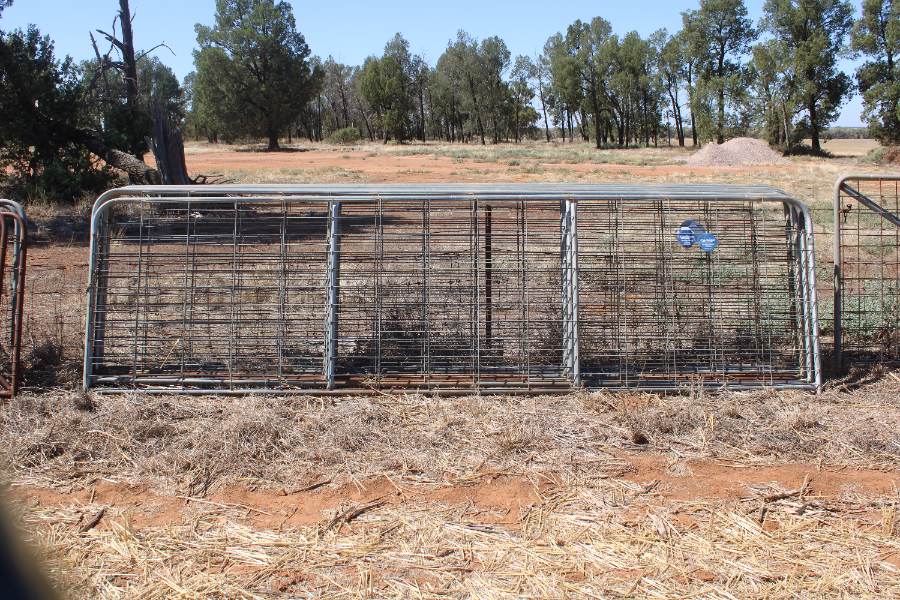 Lot 10 - Cyclone I stay gates 14 foot x 6 | AuctionsPlus
