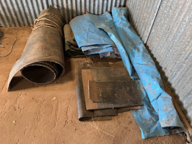 Lot 196 - Assorted Rubber Matting & Tarps | AuctionsPlus