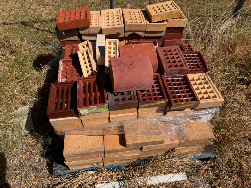 Lot 36 - Pallet of Brick Vents & Pavers | AuctionsPlus