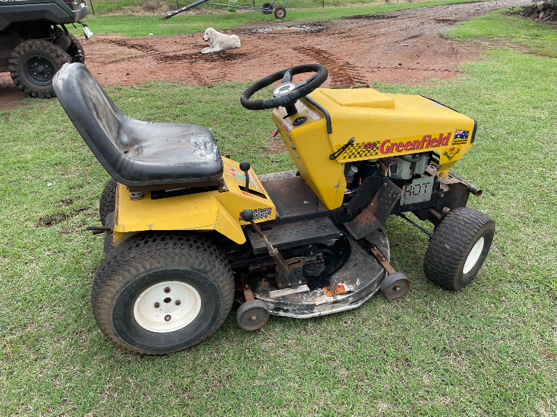 Lot 40 - GREENFIELD RIDE ON MOWER | AuctionsPlus