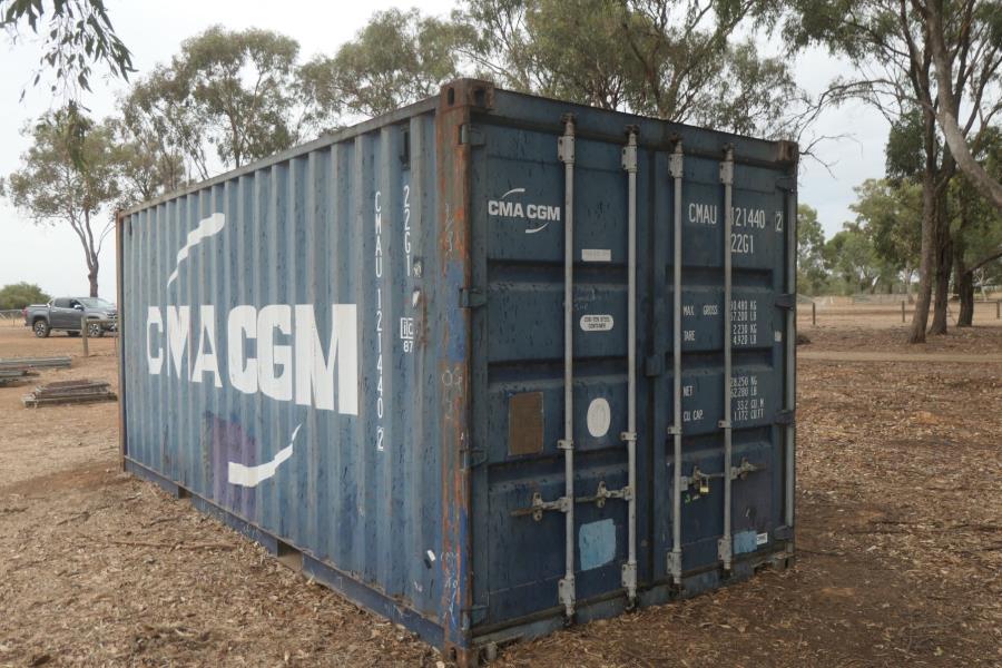 Lot 55 - 20ft Shipping Container | AuctionsPlus