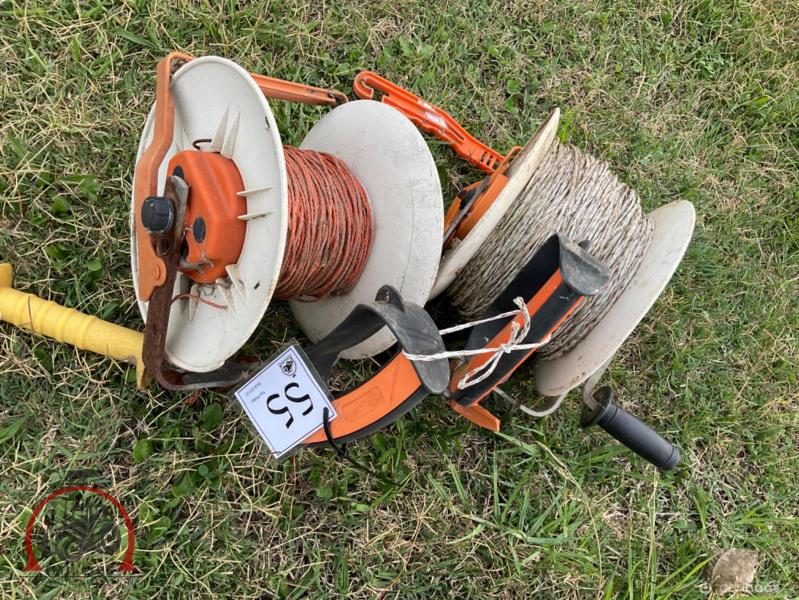 Lot 55 - 2 x Gallagher Geared Electric Fence Reels | AuctionsPlus