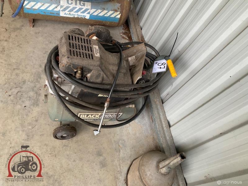 Lot 87 - BLACK RIDGE Air Compressor | AuctionsPlus