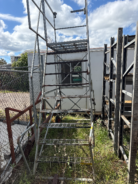 Lot 16 - Portable Steel staircase | AuctionsPlus