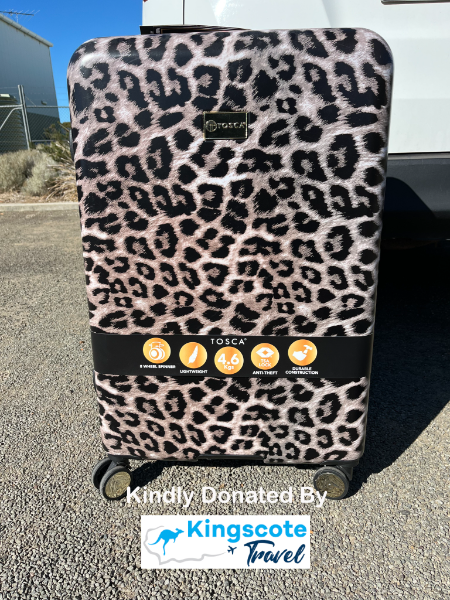 Lot 12 - KI Travel - Leopard 76cm Large Hard Trolley Case | AuctionsPlus
