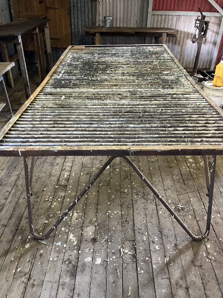 Lot 17 - Steel Wool Table | AuctionsPlus