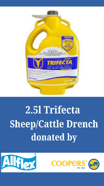 Lot 44 - 2.5 LITRE TRIFECTA SHEEP/CATTLE DRENCH | AuctionsPlus