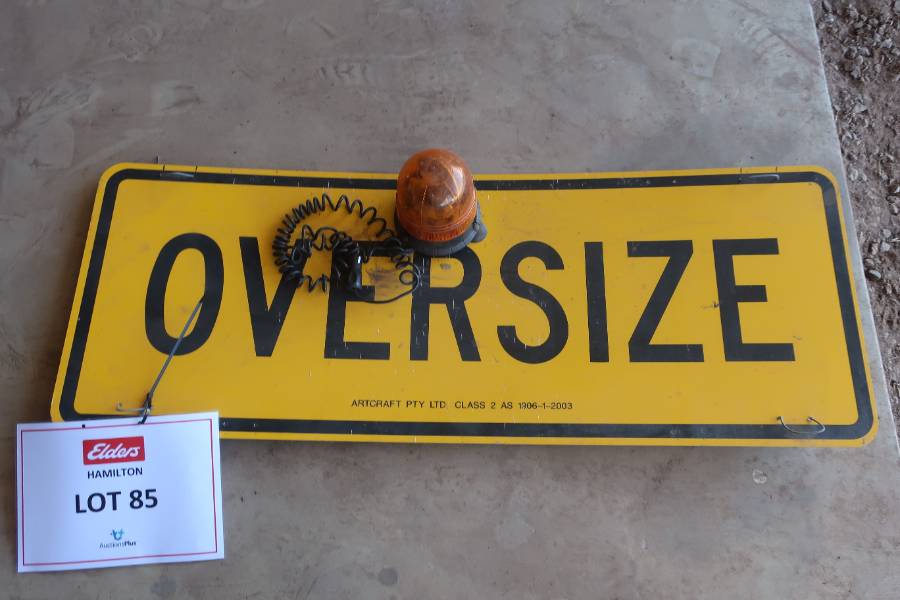 Lot 85 - Oversize Sign with Magnetic Light | AuctionsPlus
