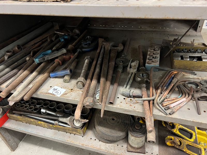 Lot 324 - Mics Tools - Jimmy Bar, Pipe Cutter, Flare Kit, Oxy Bits ...