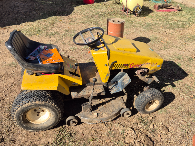 Lot 8 - Greenfield Ride On Mower | AuctionsPlus