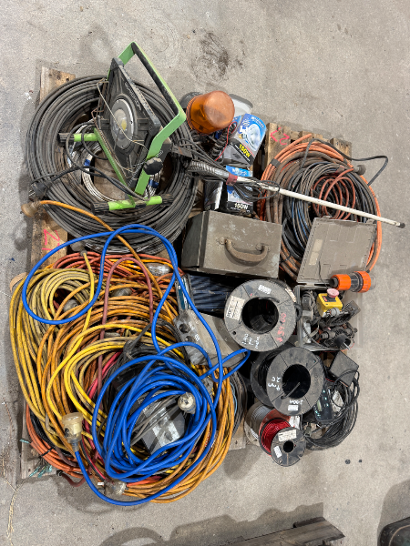 Lot 27 - Electrical Wire Rolls, Various Lengths / Sizes Electrical ...