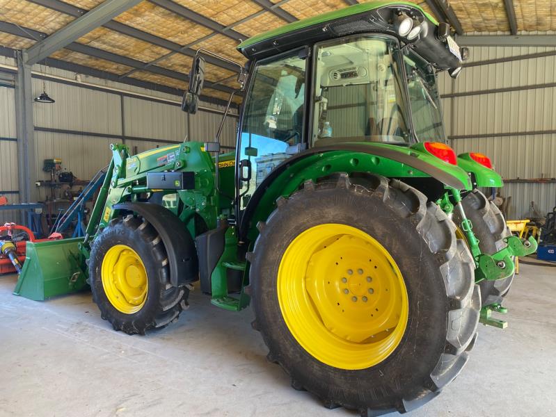 John Deere 4WD Tractor with Bucket & Hay Forks-As New | AuctionsPlus