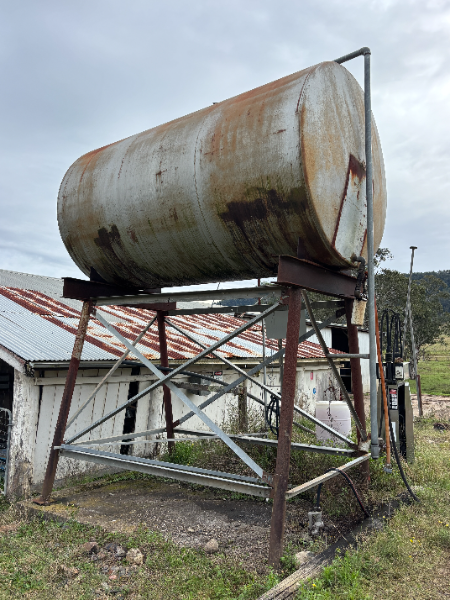 Lot 96 - 15000L Diesel Tank with Stand | AuctionsPlus