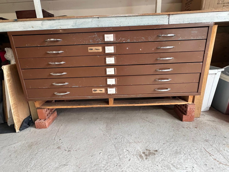 Lot 68 - Metal Map Drawer | AuctionsPlus