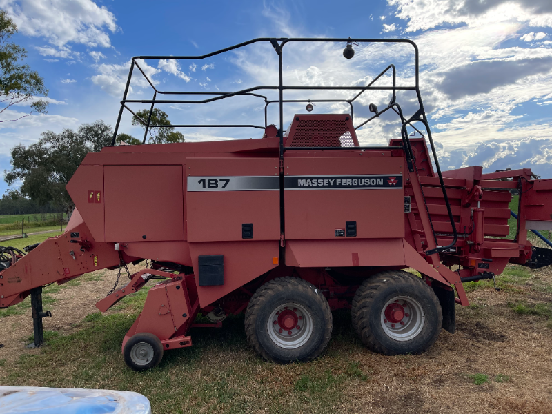 Lot 187 - Massey Ferguson 187 Large Square Baler | AuctionsPlus