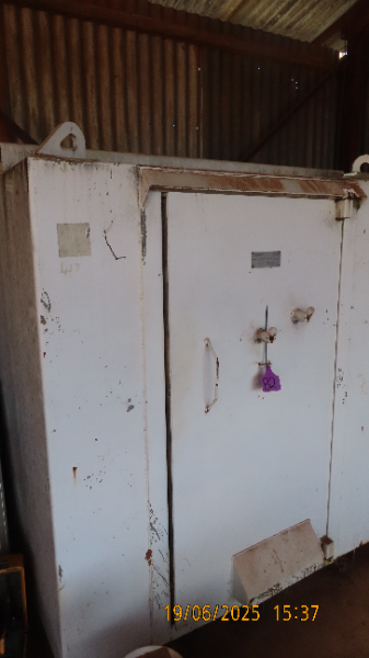 Lot 82 - Explosives Magazine turned Gun Safe | AuctionsPlus