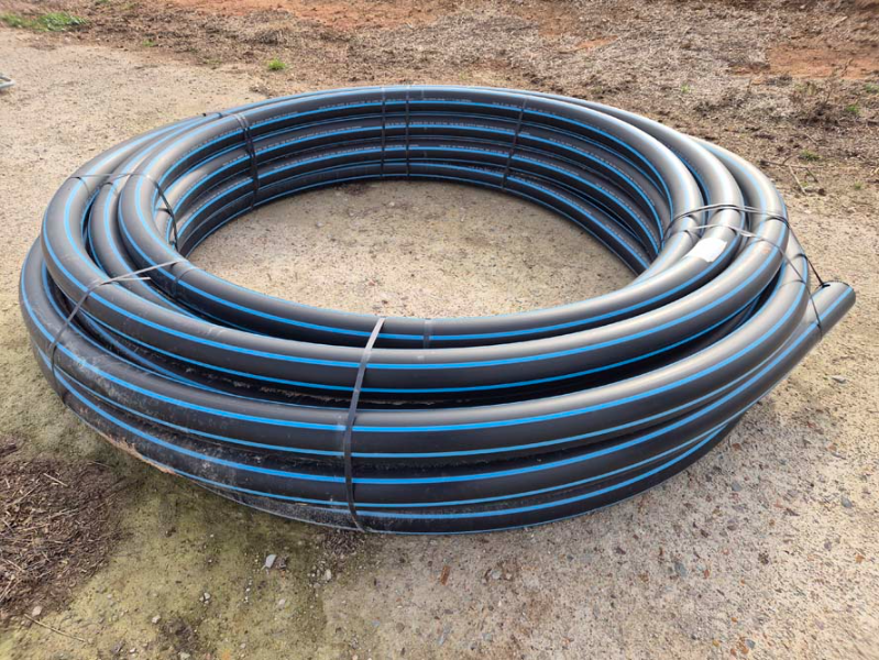 Lot 28 - 100mm Heavy Duty Poly Pipe | AuctionsPlus