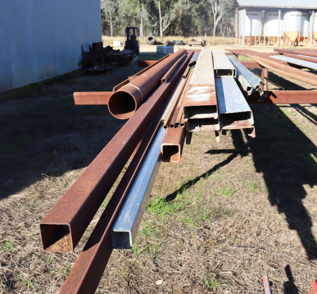 Lot 238 - Qty gal, steel pipe, C channel | AuctionsPlus