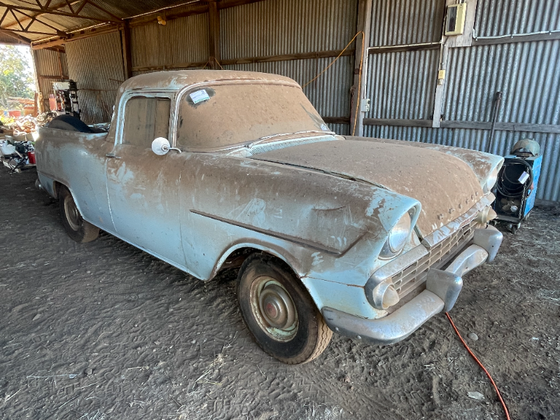 Lot 3 - Holden EK Ute, believed to be a 1962 model, indicating 96,200 ...