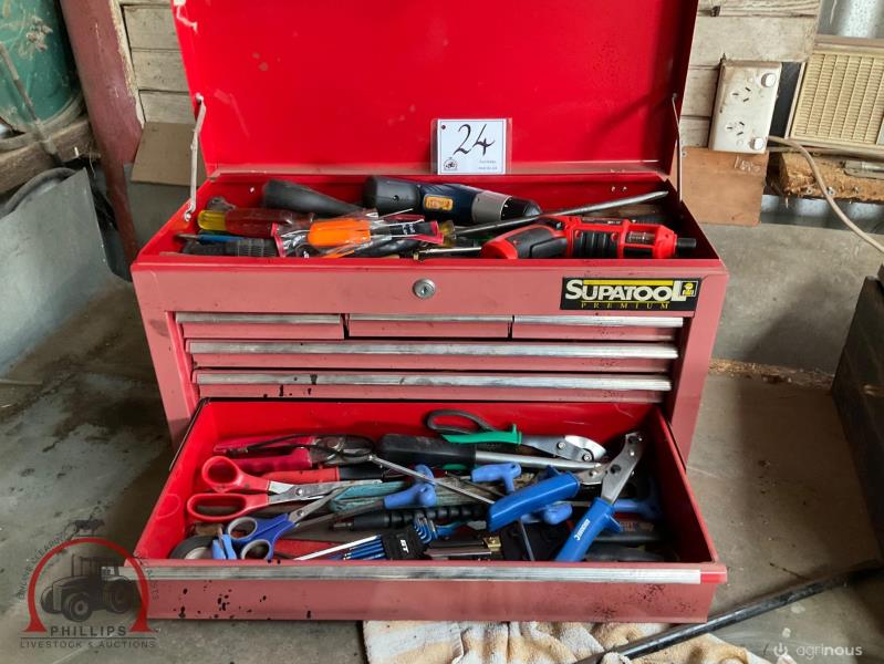Lot 24 - Supatool Toolbox & Contents | AuctionsPlus