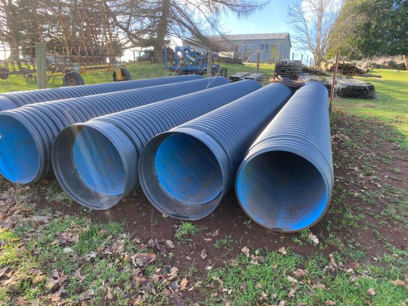 Lot 75 - *UNUSED* Corrutech Culvert Pipe - 600mm x 6m | AuctionsPlus