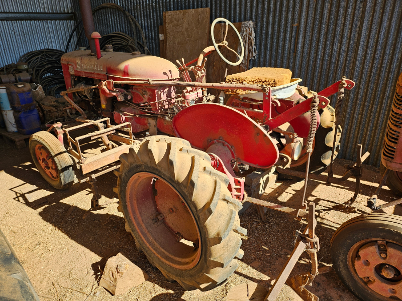 Lot 141 - #141. Farmall Super A (with mid and rear mounted cultivators ...