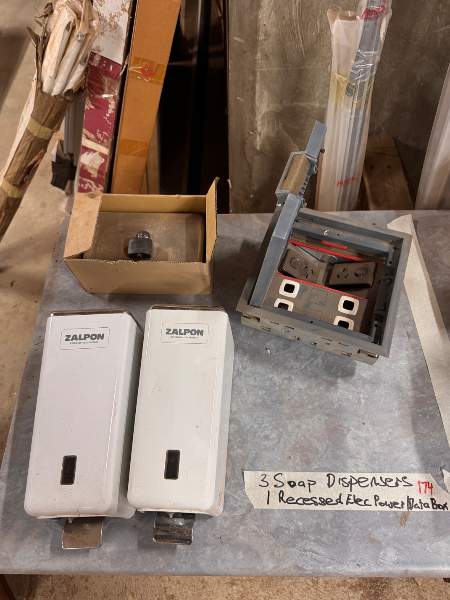 Lot 174 - Soap Dispensers & Power Box. | AuctionsPlus