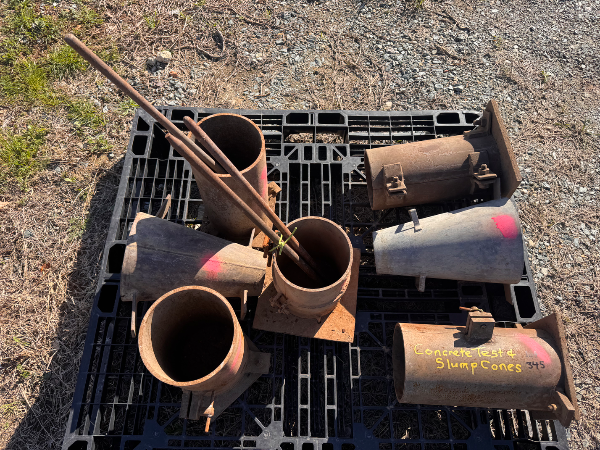 Lot 345 - Concrete test & Slump Cones. | AuctionsPlus